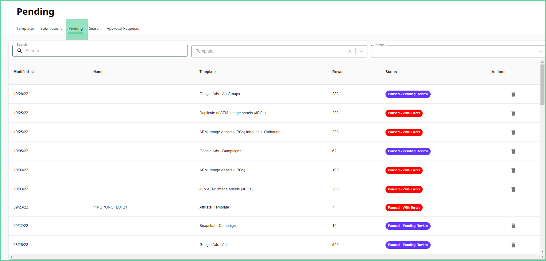 Failed File Import/Bulk Upload – Claravine Support