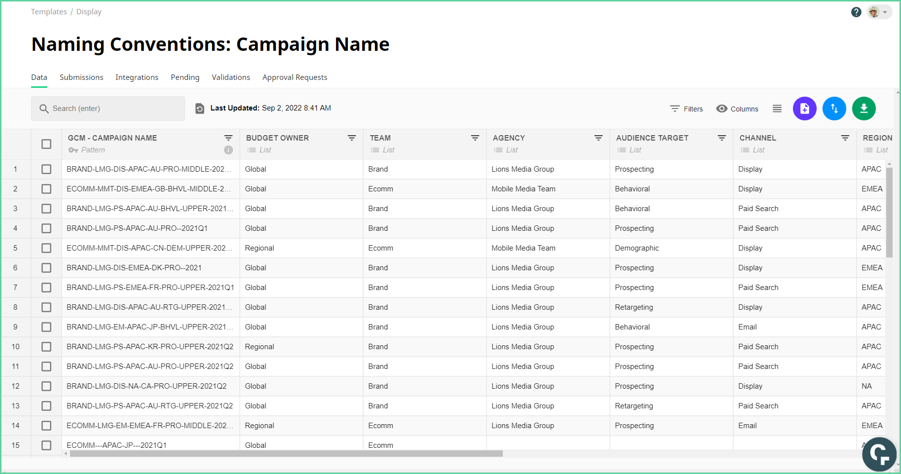 Datasets: View, Add, & Edit – Claravine Support