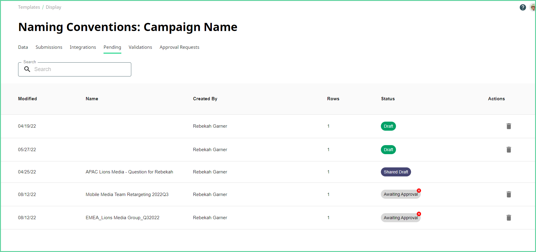 Datasets: View, Add, & Edit – Claravine Support