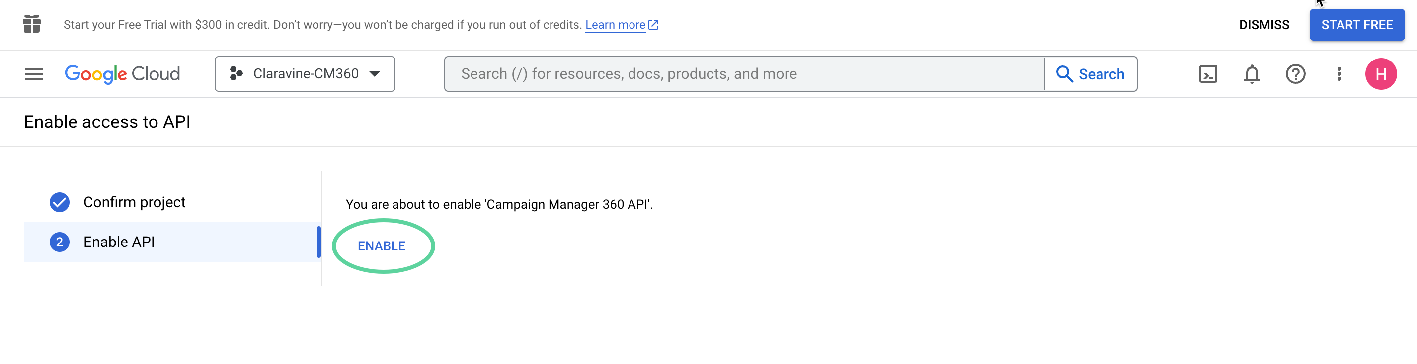 Claravine + Google Campaign Manager 360 Integration – Claravine Support