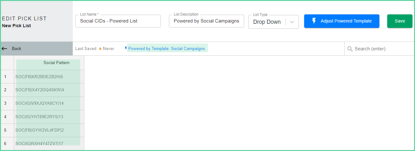 Powered Lists Data – Claravine Support
